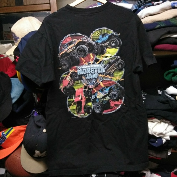 Monster Jam | Shirts | Monster Jam 206 Large Double Sided Shirt Rare ...